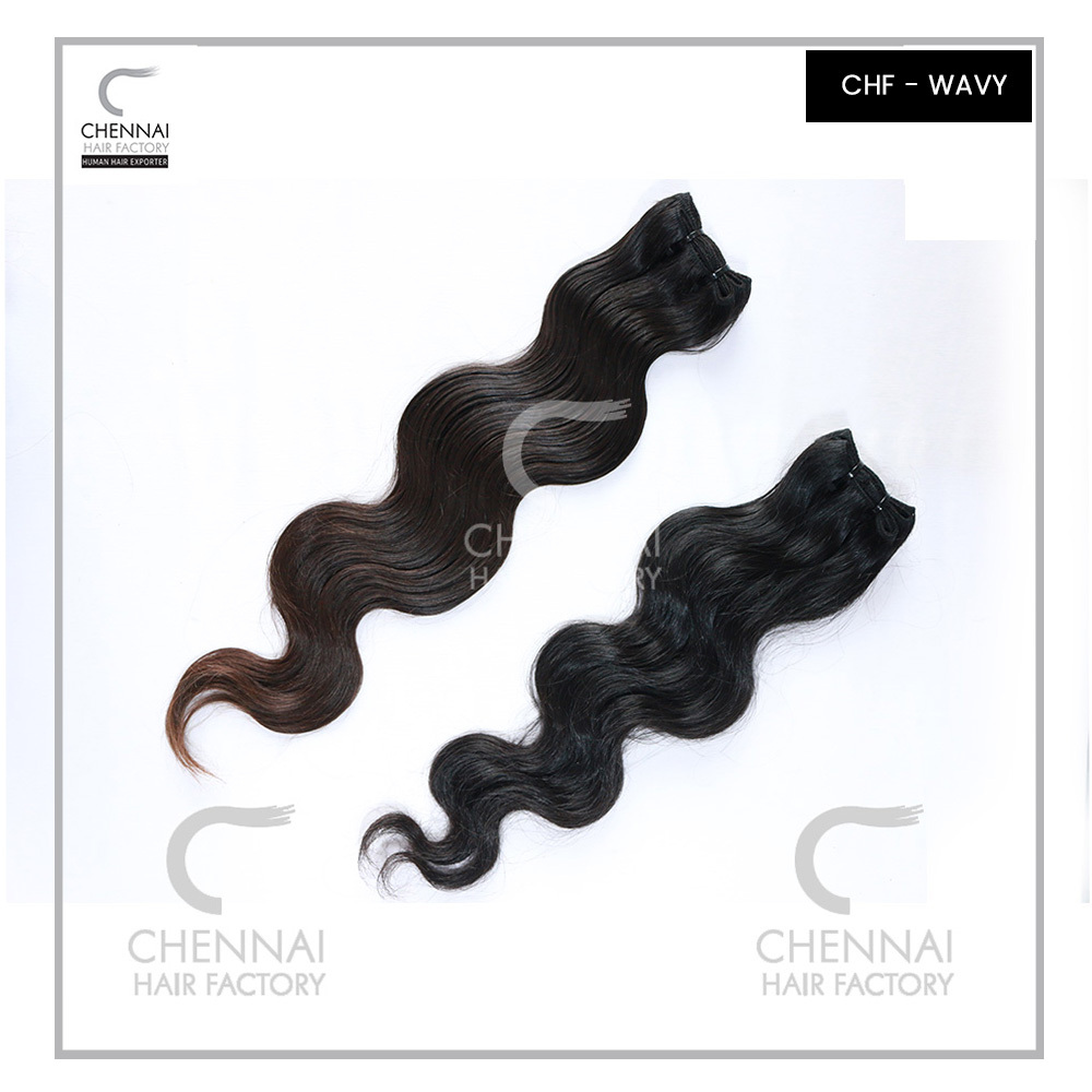 Raw Indian Temple Wavy Hair Extensions ( Chf ) - Hair Extension Type ...
