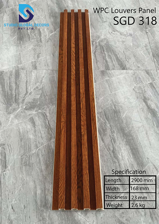 Wpc Louvered Fluted Wall Panels For Office at 450.00 INR in Kolkata ...