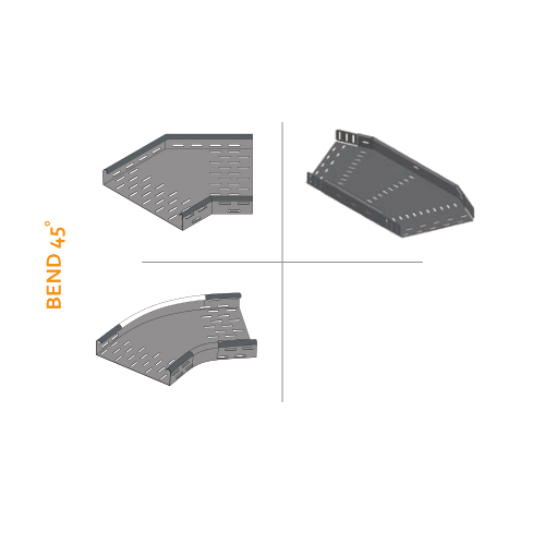 Any Color Vertical 90 Degree Inside Riser Perforated Cable Tray at Best ...