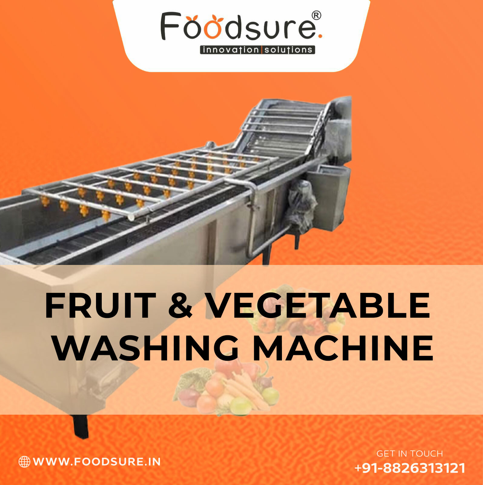 Fruits And Vegetables Washing Machine at 500000.00 INR in Delhi | Foodsure