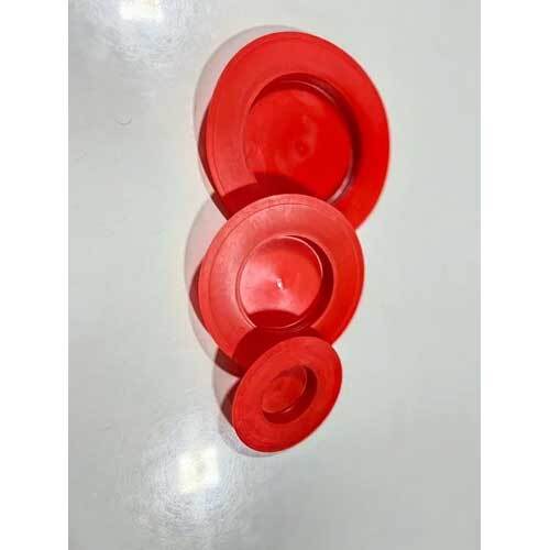 Plastic Bore Guided Cap - Rigid Pvc Material, Round Shape, Bright Red ...