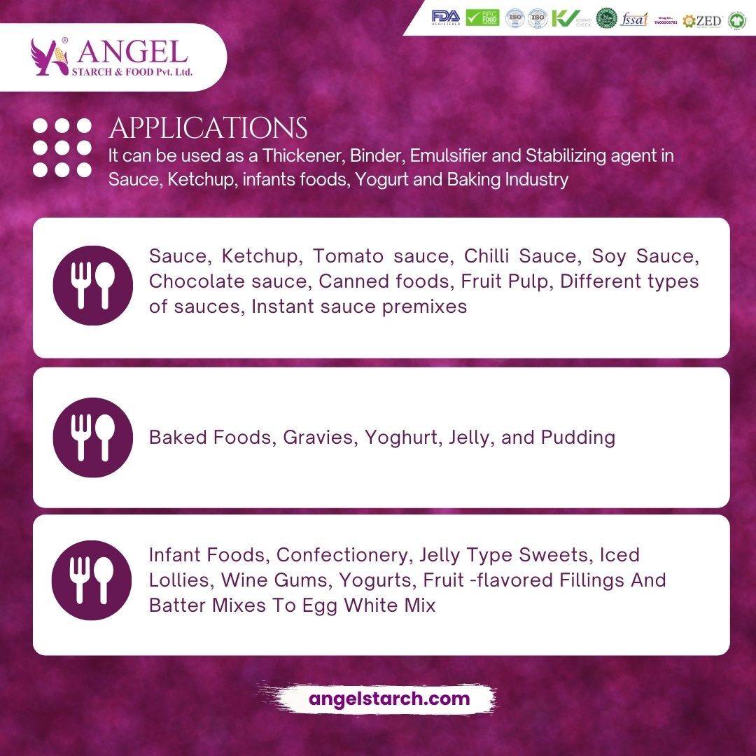 Modified Starch E1422 Acetylated Distarch Adipate Cold Water Soluble ...