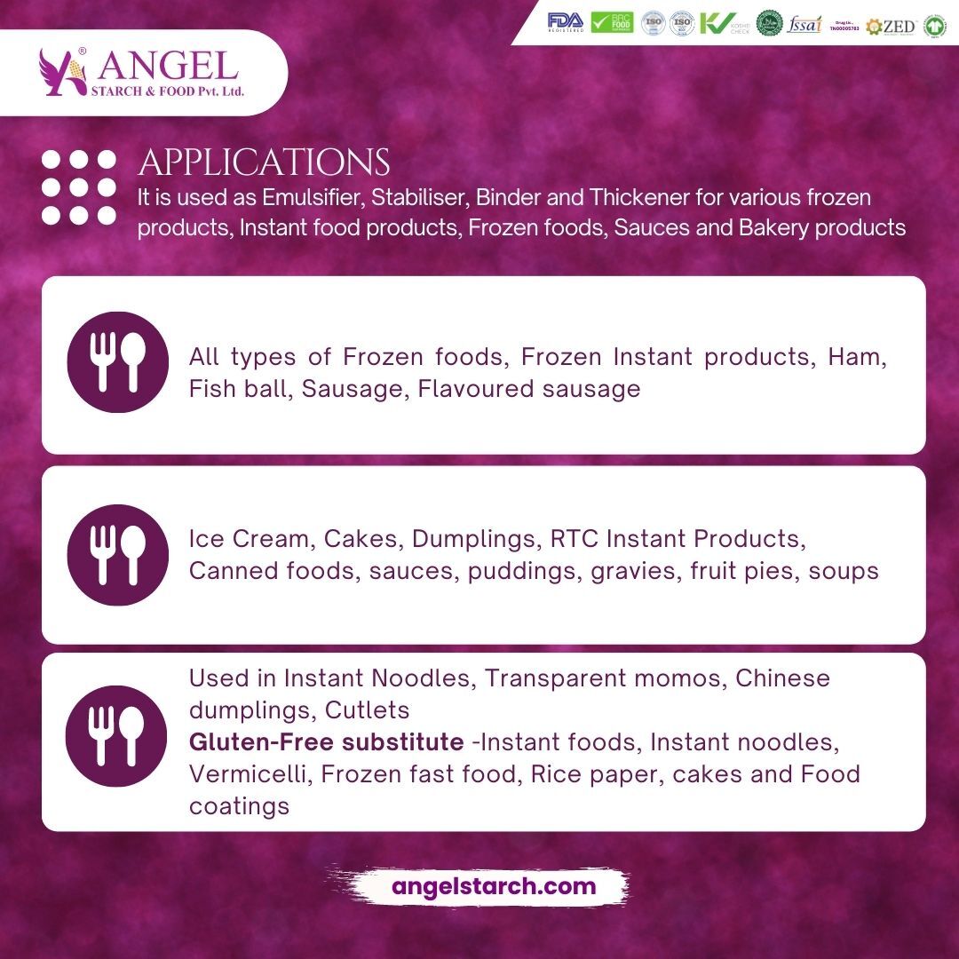 Modified Starch E1420 Acetylated Starch Cold Water Soluble Tapioca ...