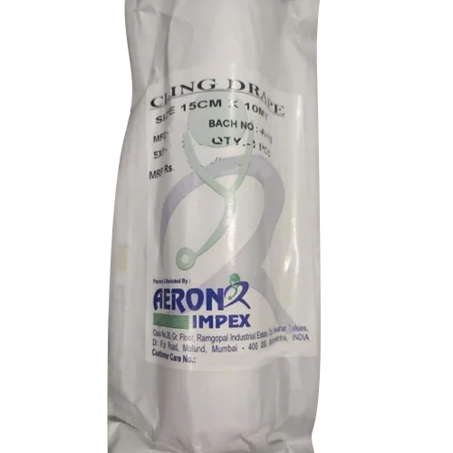 Surgical Cling Drape - 15x10cm Poly Material, White Color, Grade A ...