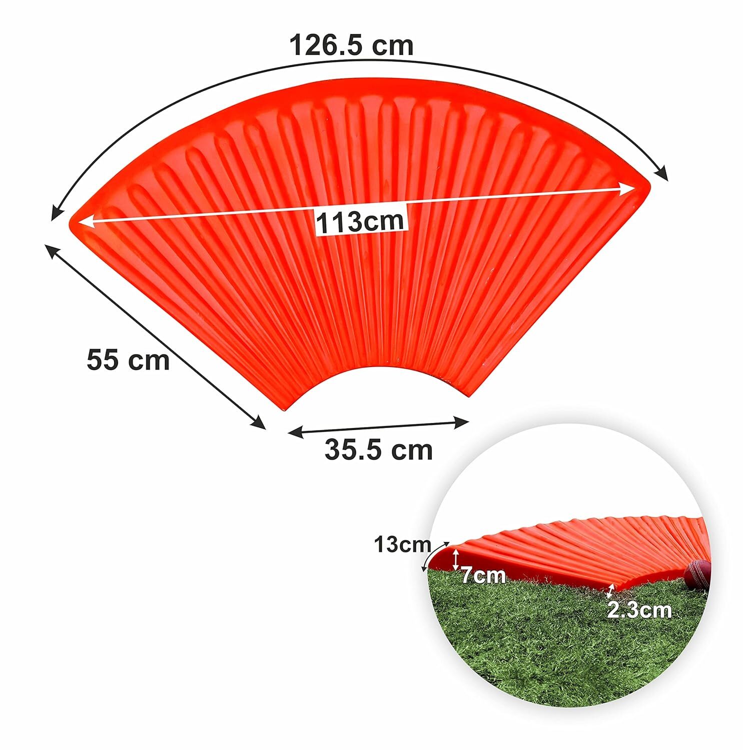 Sas Sports Fiber Cricket Katchet Board For Practice Training Round ...