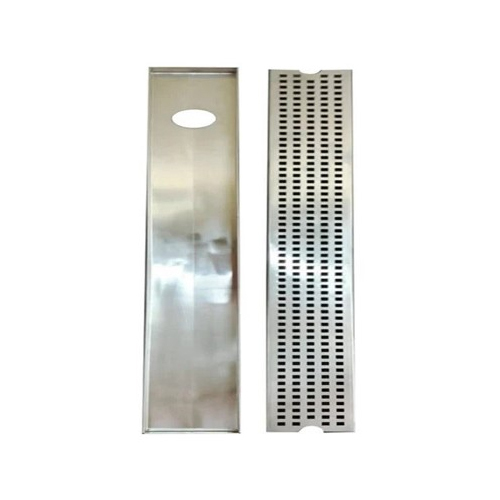 Ss 316 Shower Channel Drain - Stainless Steel, 4 Inch Width, Glossy ...