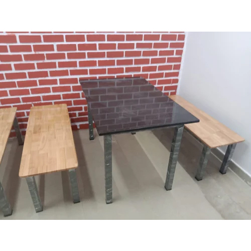 4 Seater Metal And Wood Dining Table Set at Best Price in Bengaluru ...