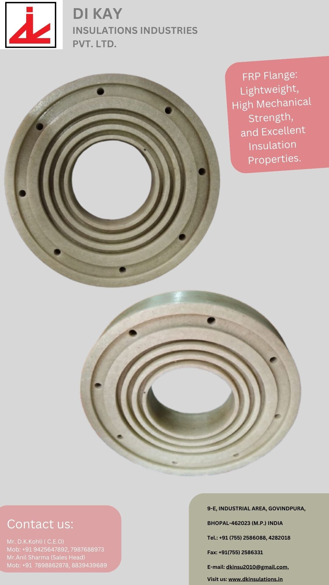 Epoxy Frp Pipe Flange at 500.00 INR in Bhopal | Di Kay Insulation ...