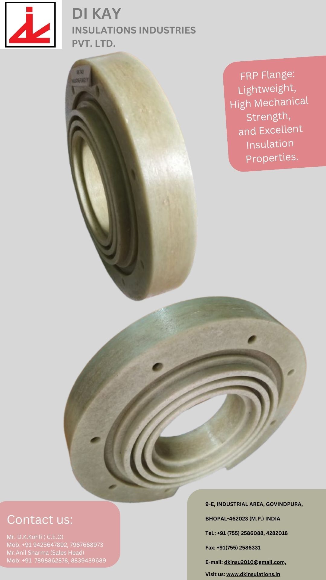 Epoxy Frp Pipe Flange at 500.00 INR in Bhopal | Di Kay Insulation ...