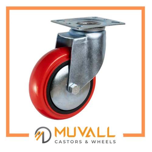 Red Tapered Pu- Medium Duty Caster Wheels at Best Price in Bengaluru ...