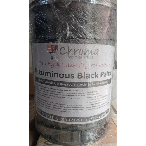 Bitumen Paint - 20l Liquid, High Gloss Finish For Industrial Use, Black ...