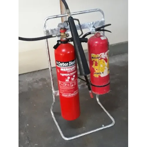 Ms Fire Extinguisher Stand - High-quality Ms Material, Sleek Silver ...