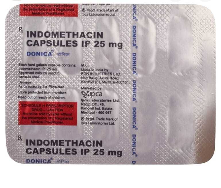 Donica Caps 25mg Ingredients: Indomethacin at Best Price in Mumbai ...