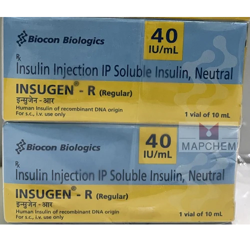 Insugen R 40iu Injection at Best Price in Mumbai | Map Chem Pvt Ltd