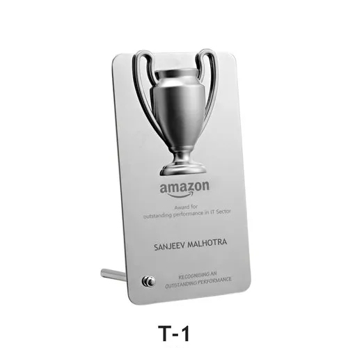 T1 Steel Trophies Size: 8 Inch at Best Price in New Delhi | Goldmark ...