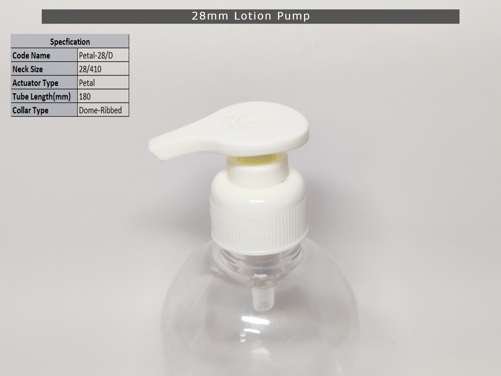 Plastic Lotion Pump - 24mm Neck Size Black & White Colors | Pump ...