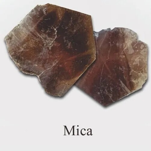 Natural Mica - Particle Size 0.2-5mm, Brownish Color, Hexagonal Shape ...