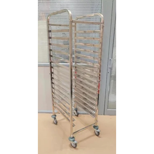 Stainless Steel Gn Pan Lock Trolley Application: Industrial at Best ...