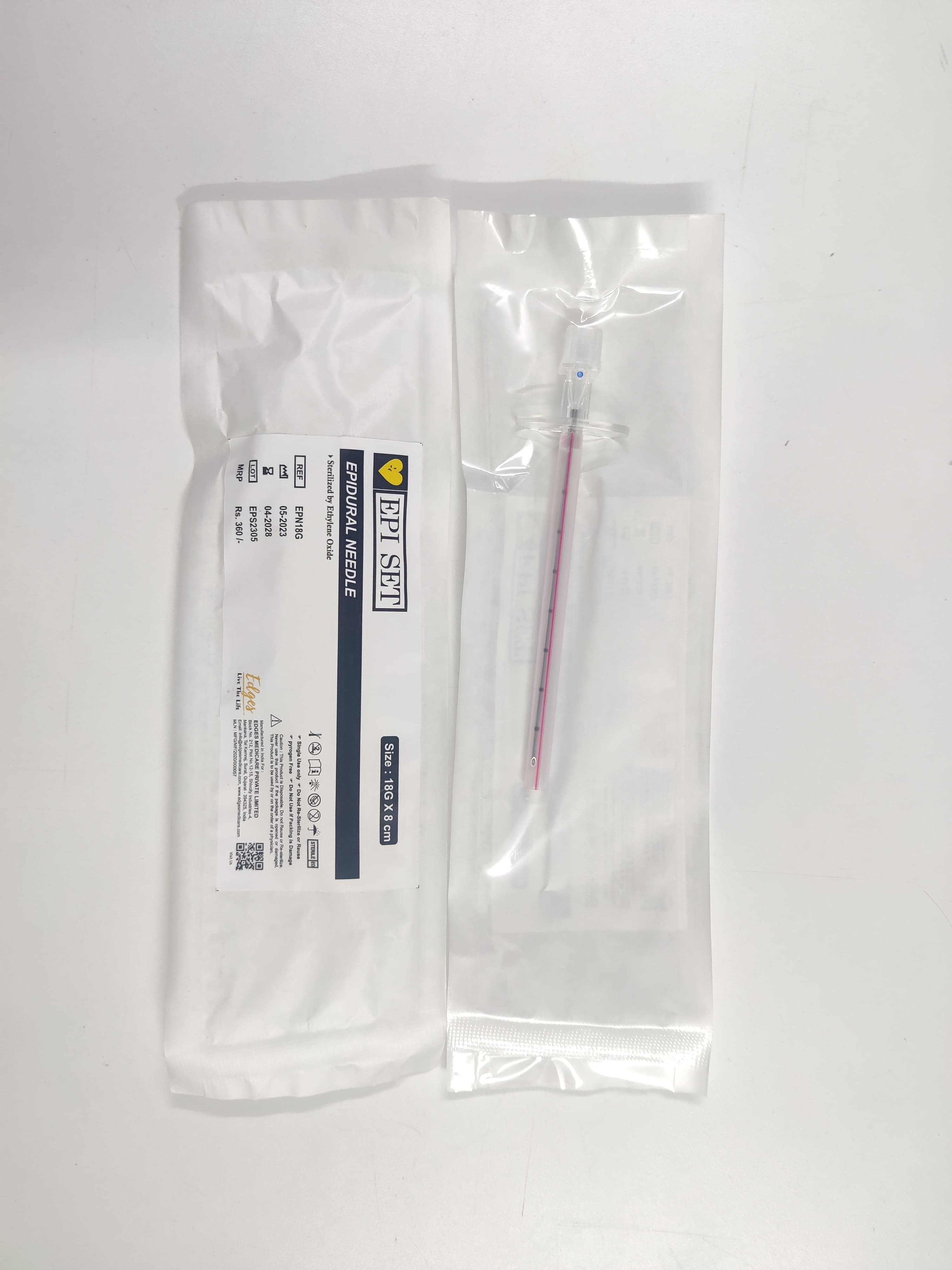 Epidural Kit Portex - Plastic Material, White Color | Advanced Multi ...