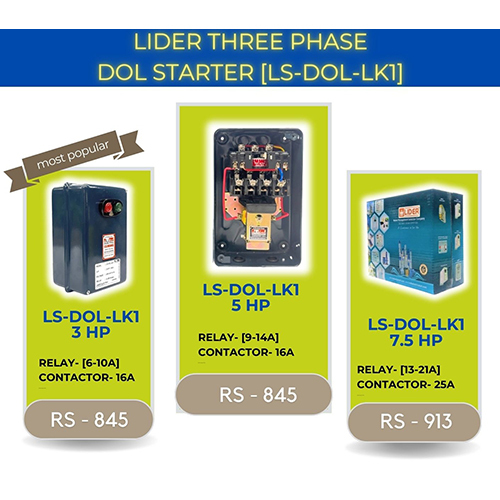 Ls-dol-lk1 5 Hp Dol Starter at 950.00 INR in Jabalpur | Lider Electric