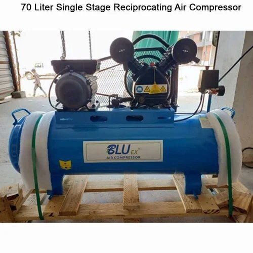 Blue Bei - 1202 -1.5hp 70 Liter Single Stage Reciprocating Air ...