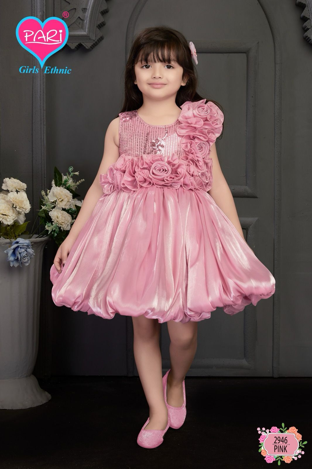 Girls Party Wear Frock at 1495.00 INR in New Delhi | Lekhu's Collection ...