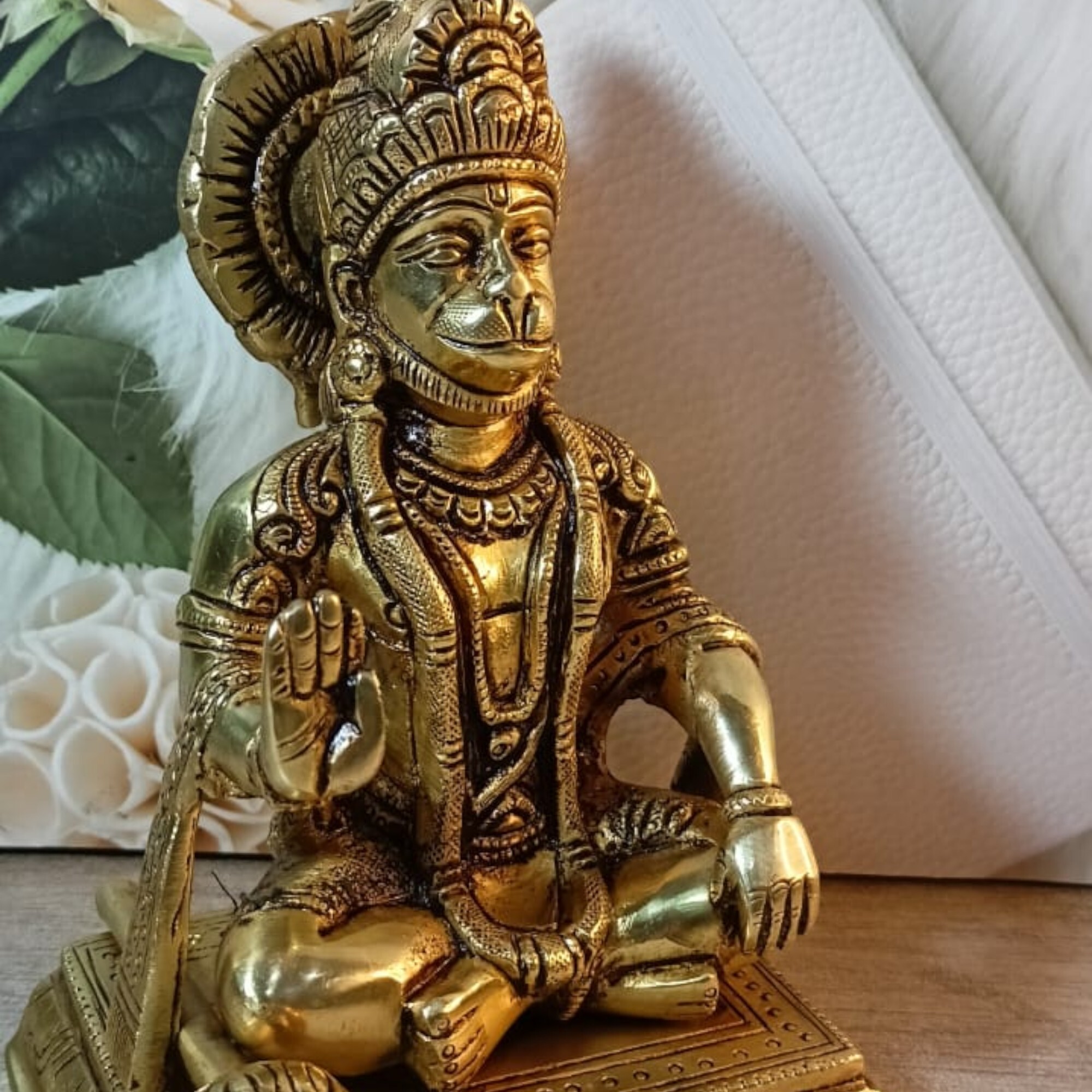 Brass Lord Hanuman Statue Bajrang Bali Religious Statue Hanuman Idol ...