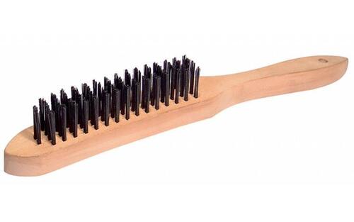 Ms Wire Brush - Heavy-duty Steel , Ideal For Rust Removal And Burr ...