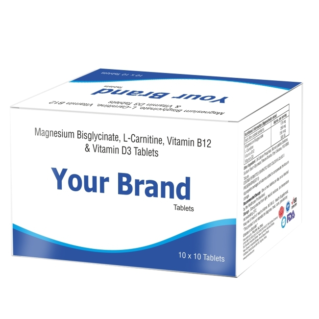 Magnesium Bisglycinate With Vitamin B12 Tablet at Best Price in Surat ...