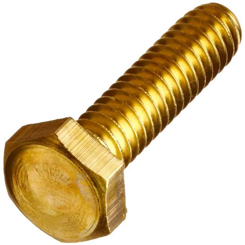 Silver Brass Hex Bolt at Best Price in Vasai | Mar Sh Precision Engineering