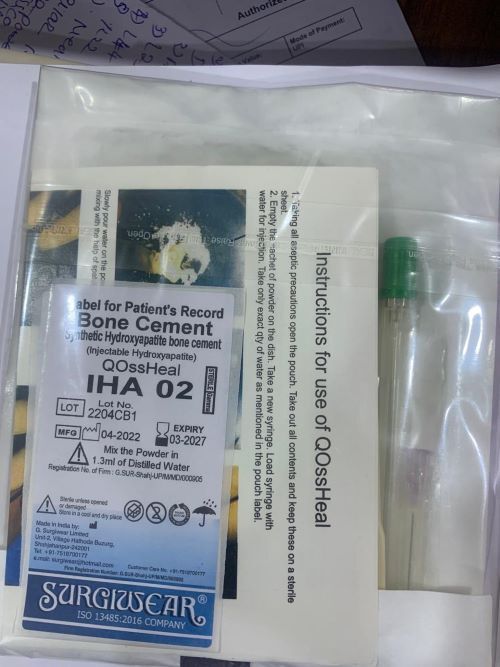 Bone Cement Injectable Iha 02 at 1575.00 INR in Vadodara | Bharucha ...