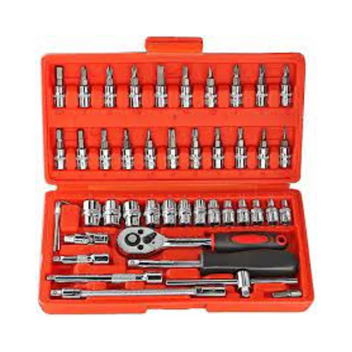 All Socket Set - Stainless Steel, Variety Of Sizes, Sleek Red Color ...