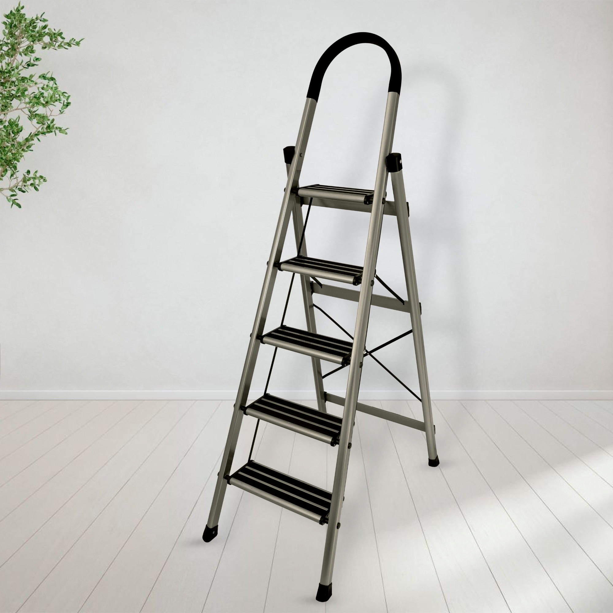Aluminium Premium Gold 5 Step Ladder at 5750.00 INR in Chhatral ...