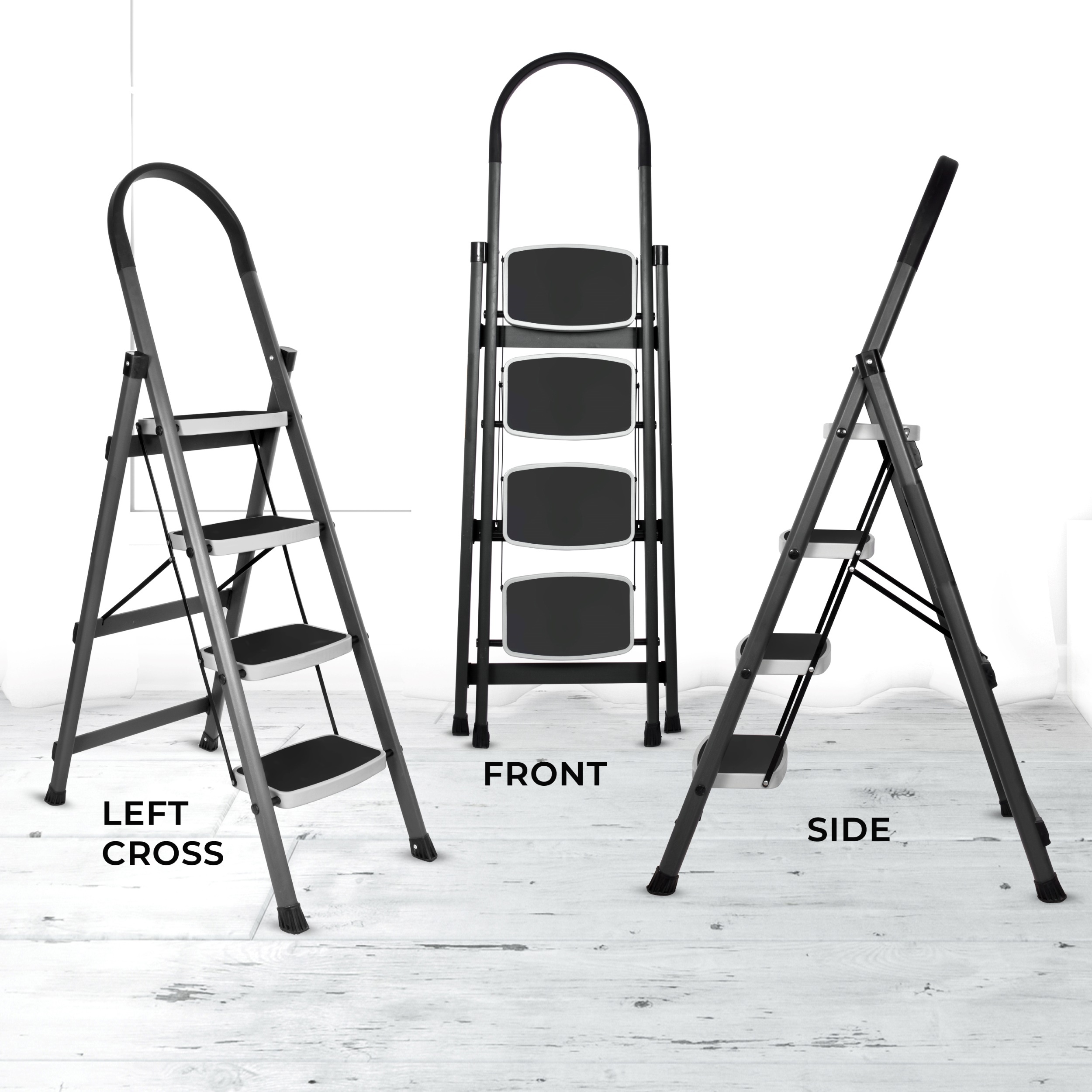 Ms 4 Step Ladder at 3400.00 INR in Chhatral | Allfold Industries Pvt. Ltd.