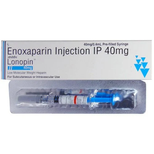Enoxaparin Injection Ip - 40mg In 0.4ml Liquid Vial | General Medicine, Recommended Dosage ...