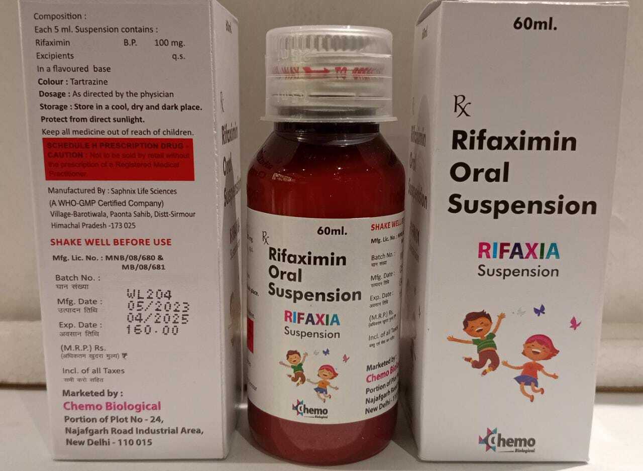 Rifaximin 100 Mg Oral Suspension at Best Price in New Delhi | Chemo ...