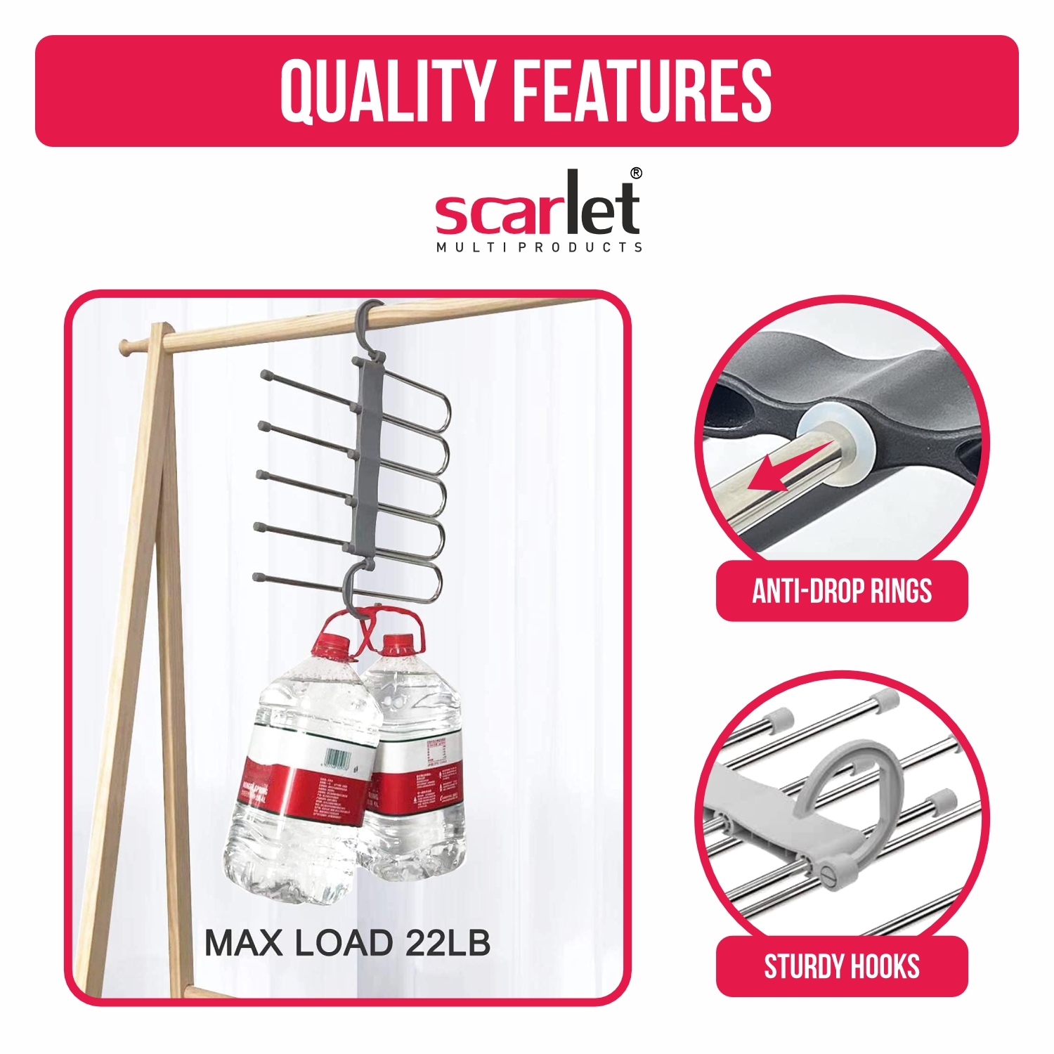 Stainless Steel Clothes Hanger Multilayer Hanger at 349.00 INR in ...