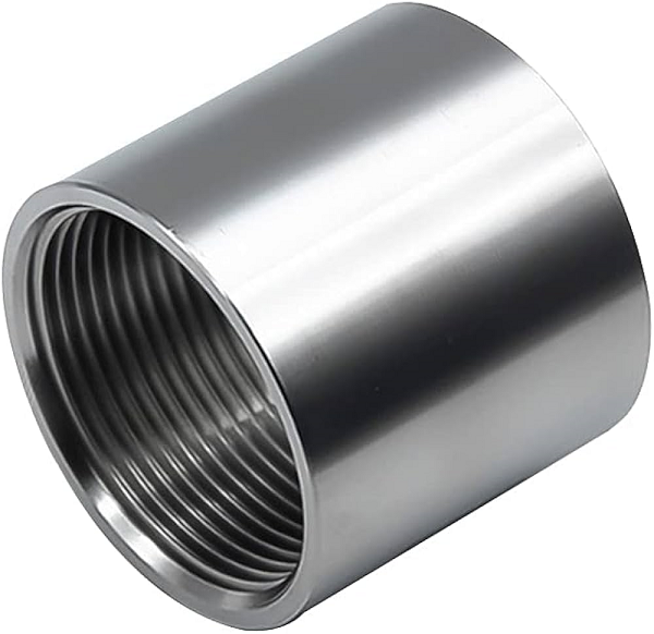 Stainless Steel Female Threaded Pipe Coupling - 1/2 Inch X 1/2 Inch ...