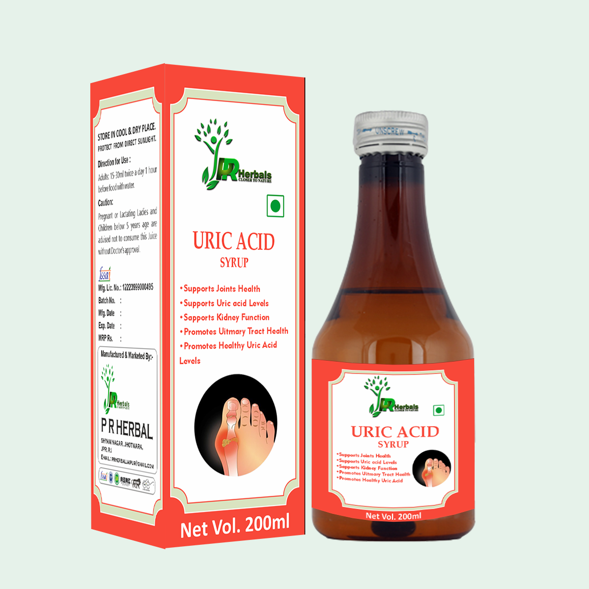 Uric Acid Syrup at Best Price in Jaipur Rajasthan | P R Herbal