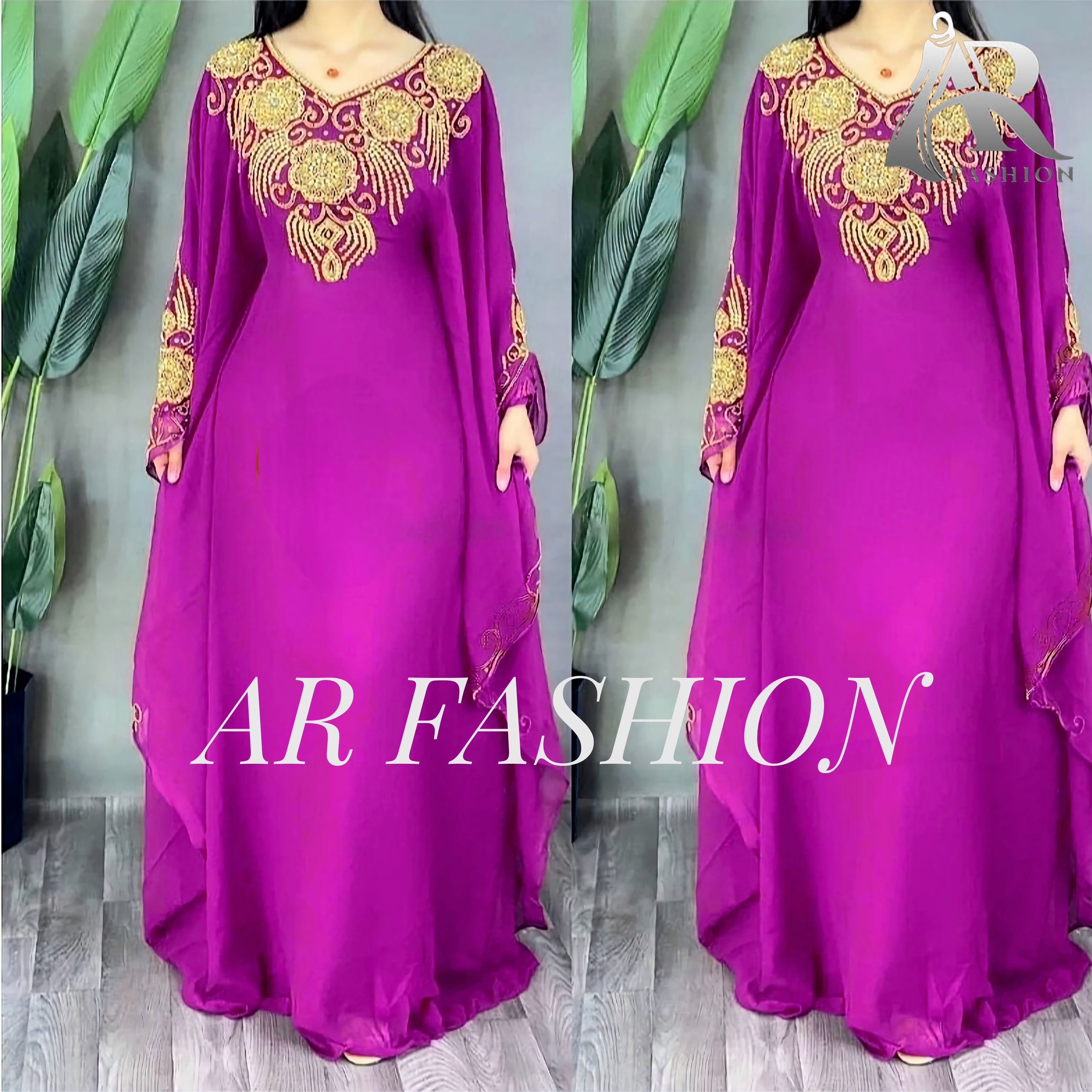 Dubai Moroccan Kaftan Arabic Abaya Fancy Hand Zari Velvet Kaftan ...