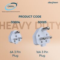 Heavy Duty 3 Pin Plug at Best Price in Morbi | Safe Power Products