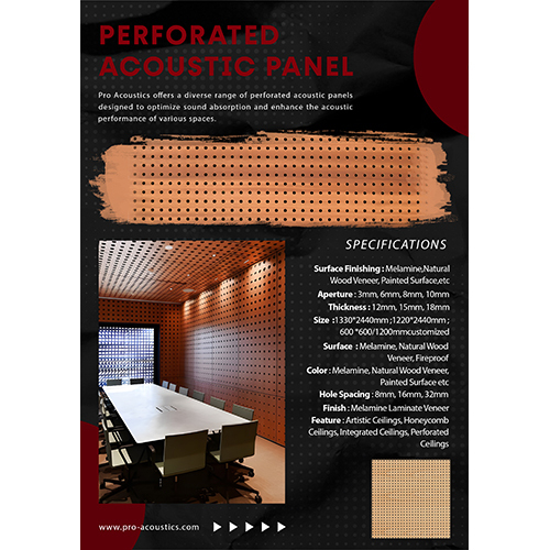 Micro-perforated Acoustic Panel - Color: Brown at Best Price in New ...