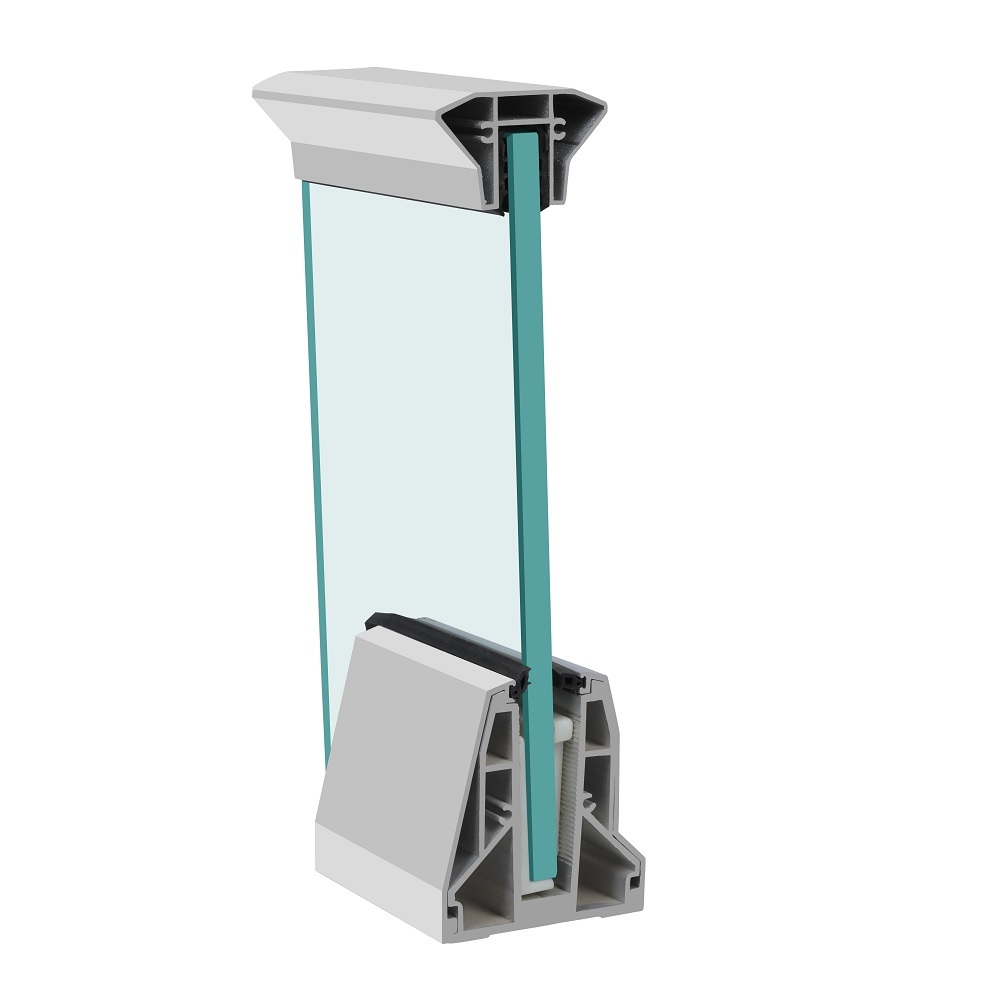 Aluminium Glass Railing Step Profile at 625.00 INR in Rajkot | Radhe ...