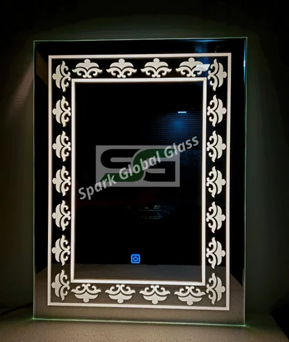 White Led Touch Sensor Mirror at Best Price in Vasai | Spark Global Glass