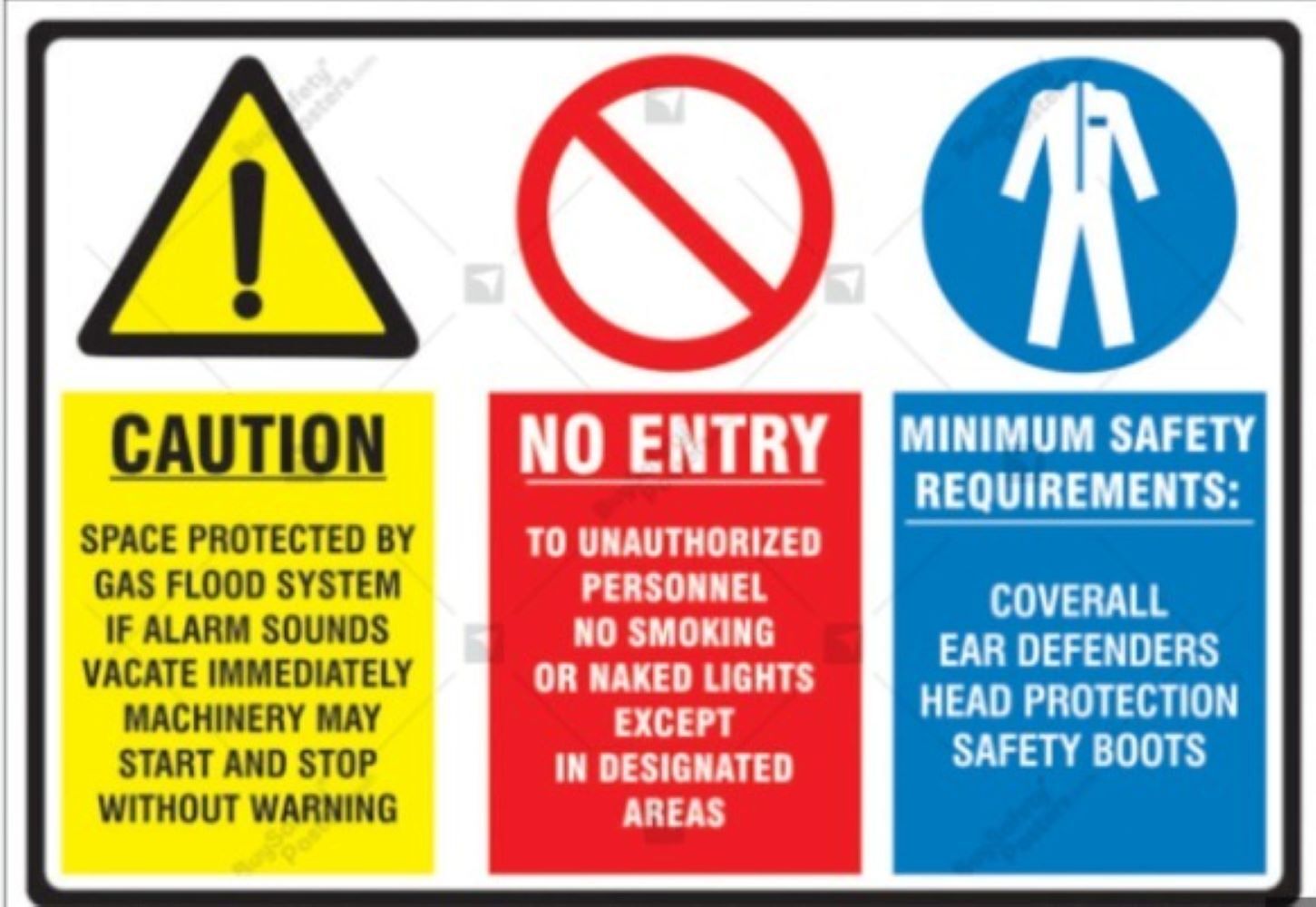 Safety Signage Board - Aluminum, 100x300mm / 150x400mm , Red ...