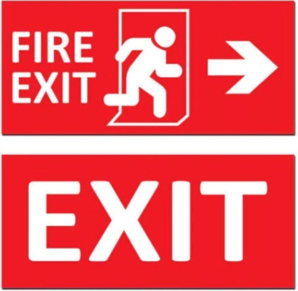 Safety Signage Board - Aluminum, 100x300mm / 150x400mm , Red ...