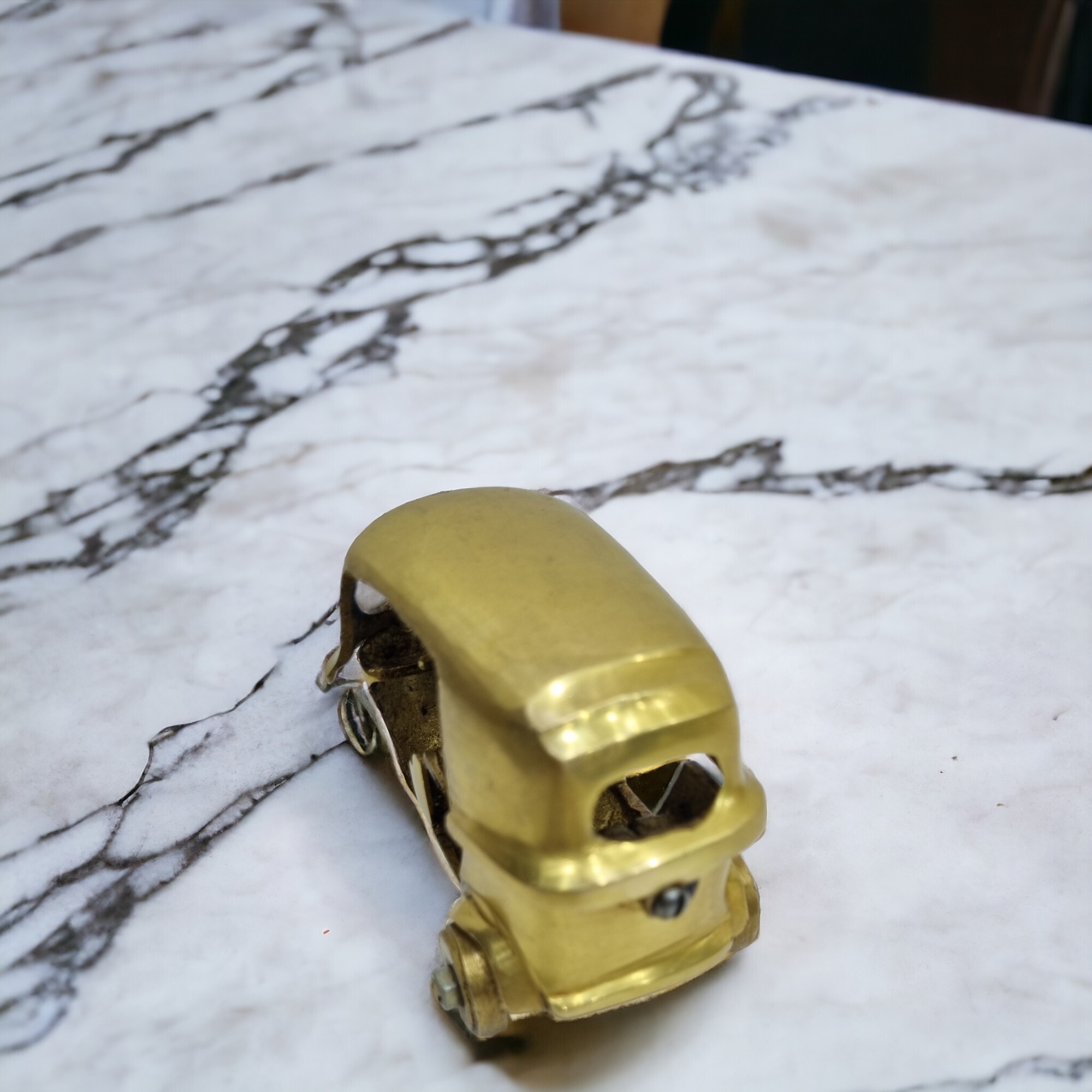 Auto Rickshaw Miniature Brass Decor Showpiece, Indian Handmade Auto ...