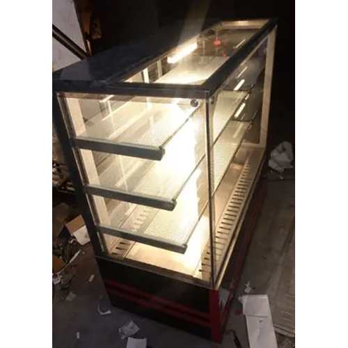 Refrigerator Display Case - Rectangular Shape, 4 Shelves, 4 Ft Height, 10 Mm Glass Thickness ...
