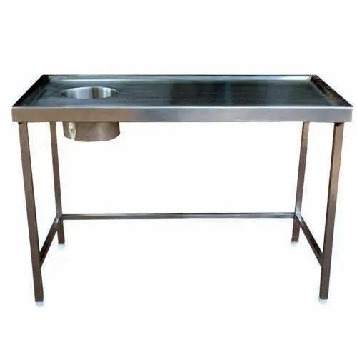 Ss Dump Table - Polished Stainless Steel, 4x2 Feet Size, Customized ...