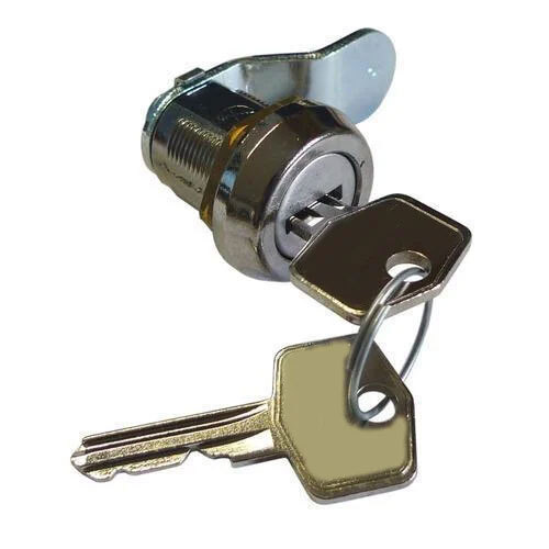 25 Mm Panel Locks - Polished White Finish | High Security For Doors ...